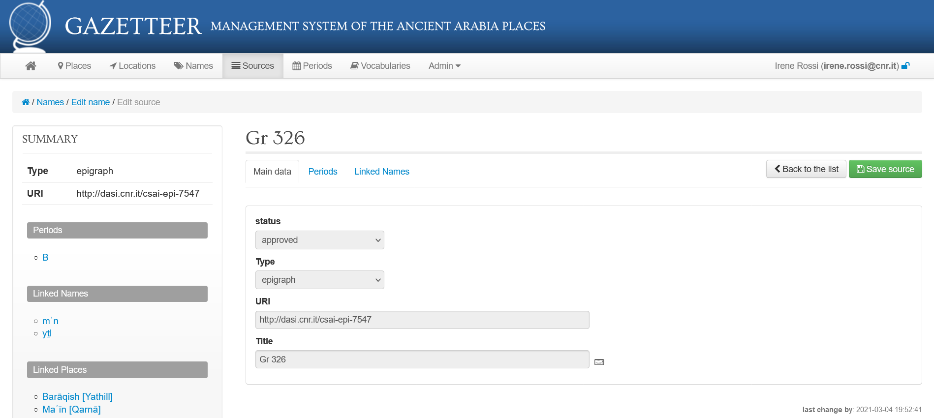 The digital Gazetteer of Ancient Arabia -- An example of reuse and ...